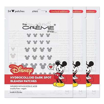 Amazon.com: The Crème Shop Mickey Mouse Hydrocolloid Acne Patches ...
