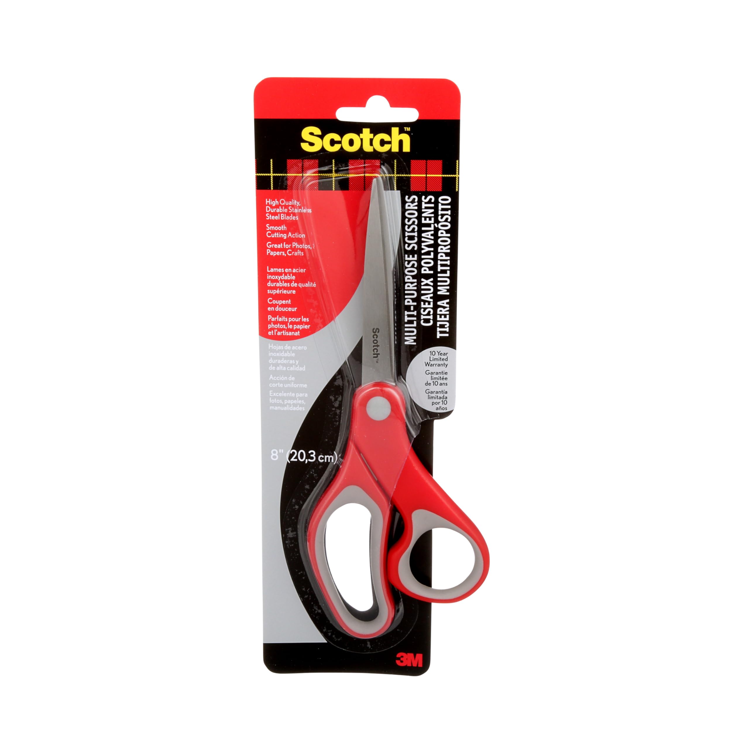 Scotch Scissors, 8" Multi-Purpose Scissors, Stainless Steel, 1 Pair ...