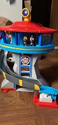 Amazon.com: Paw Patrol Lookout Tower Playset with Toy Car Launcher, 2 ...