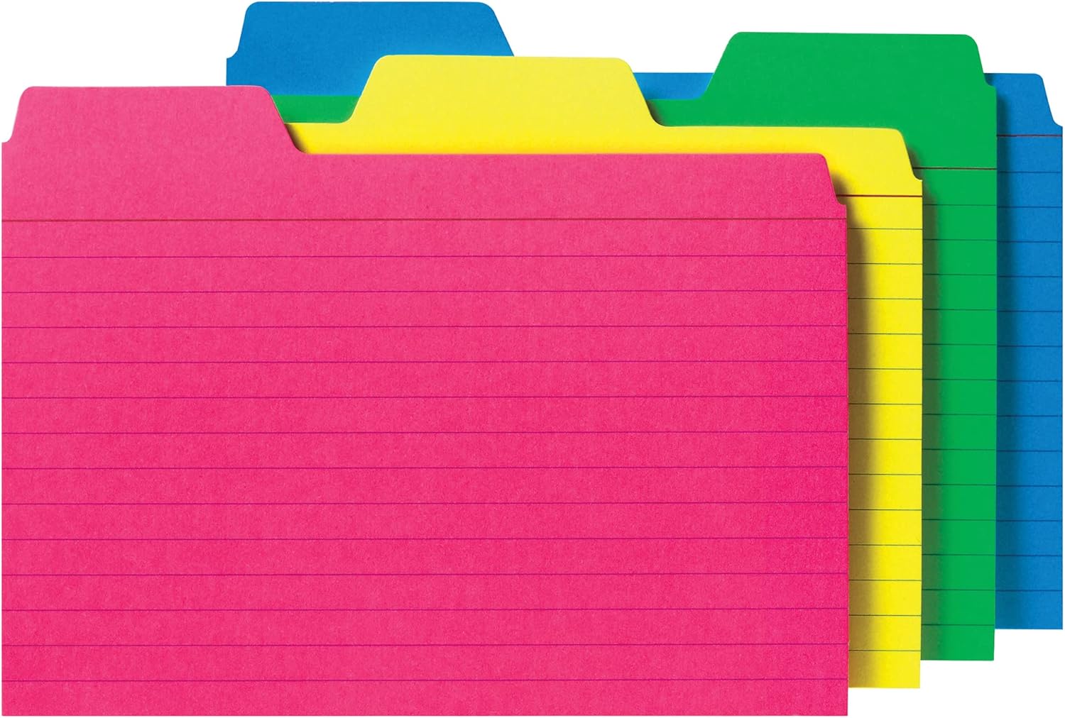 Amazon.com : 4x6 Tabbed Index Card, Neon, 48 PK : Office Products