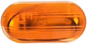 Grote 46703-5 Yellow Single-Bulb Clearance and Marker Oval Lamp, Marker ...