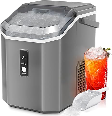 Amazon.com: ZAFRO Nugget Ice Maker Countertop with Handle, Self ...