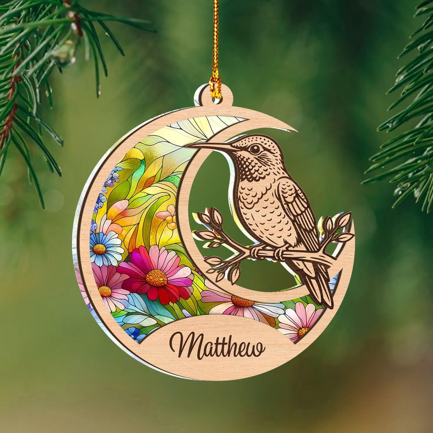 Amazon.com: Personalized Hummingbird Christmas 2026 Ornament, Custom ...