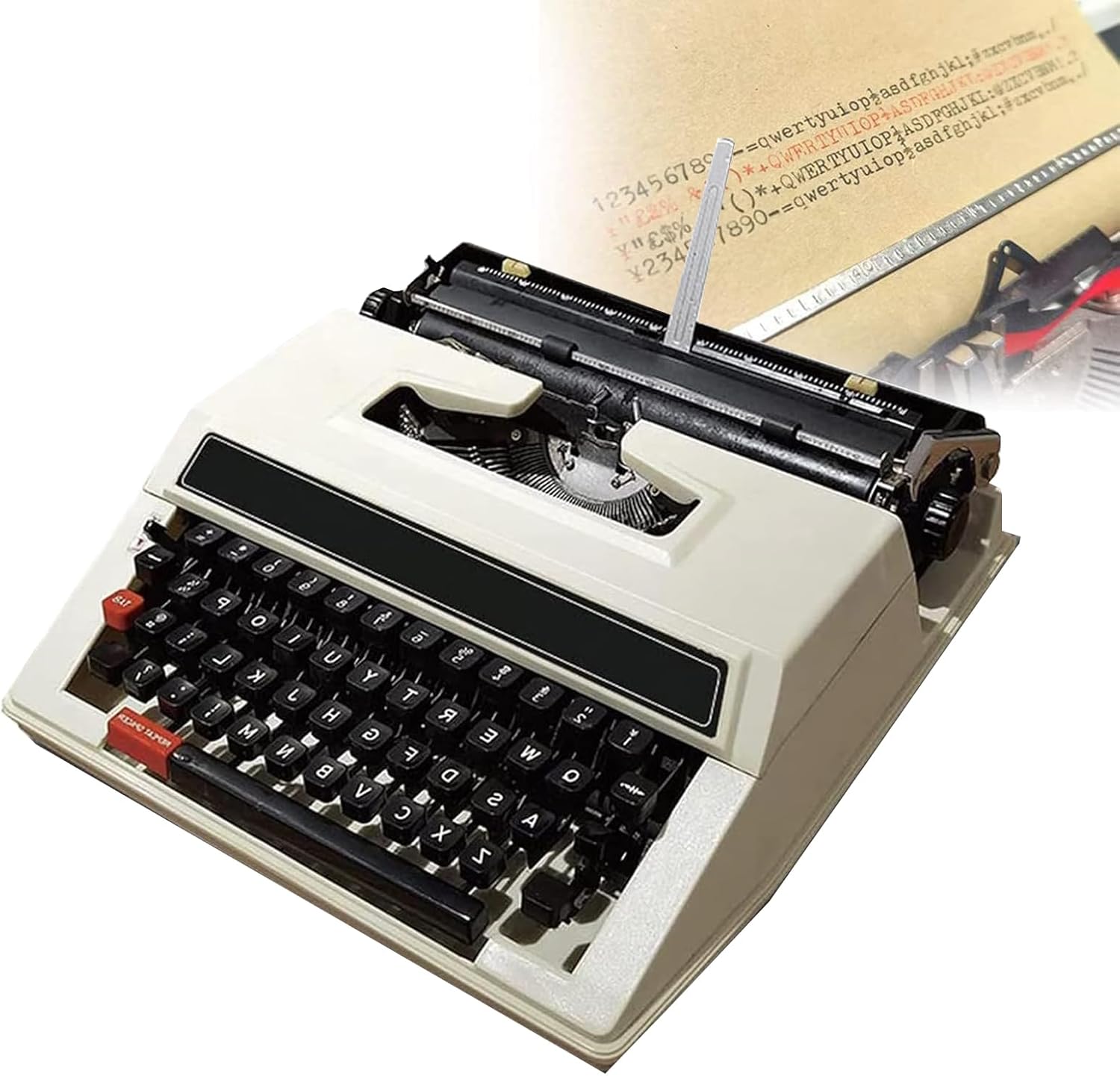 MNBVH Classic Old Fashioned Manual Typewriter - Portable & Easy To Use ...