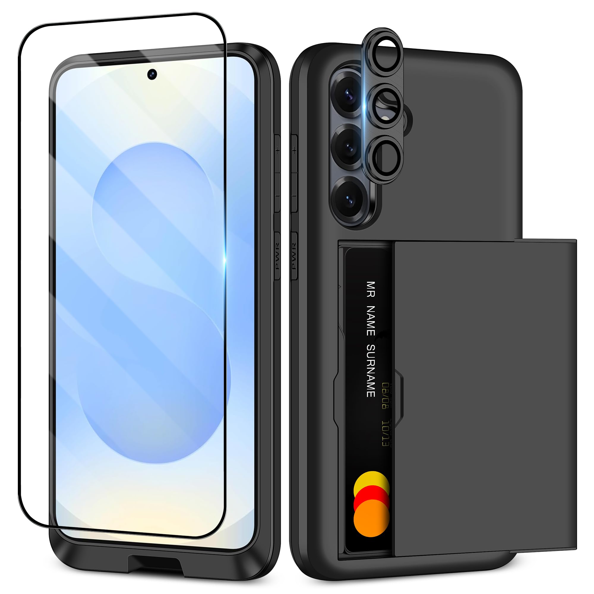 Amazon.com: SAMONPOW for Samsung Galaxy S25 Case with Screen Protector + Camera Cover [4-in-1 ...