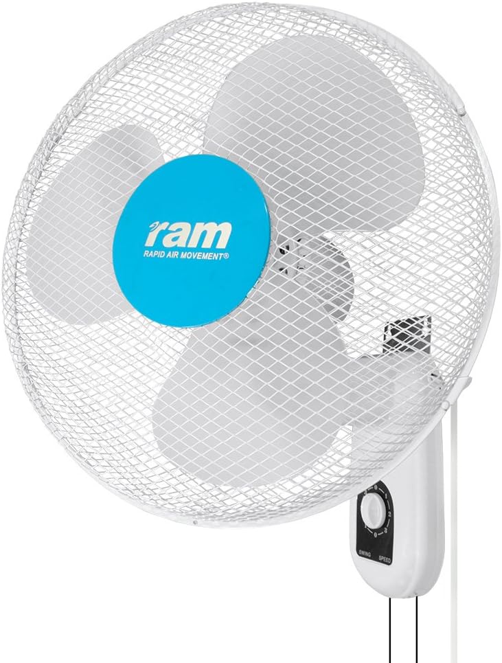 LUCCI AIR Wall fan with remote control and timer, fan diameter 41 cm ...