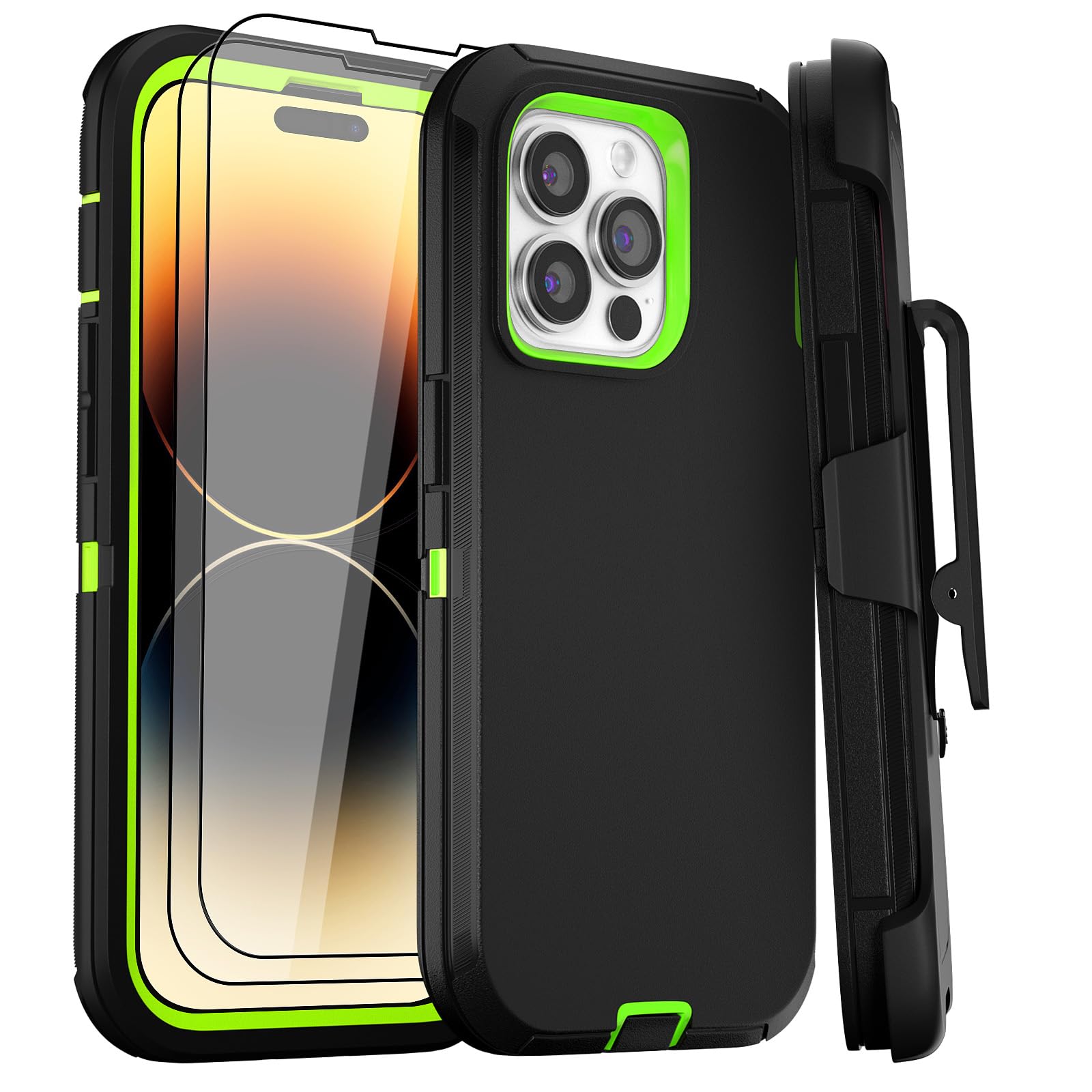 Amazon.com: JGS for iPhone 14 Pro Max Case 6.7", Military Grade 3 in 1 ...