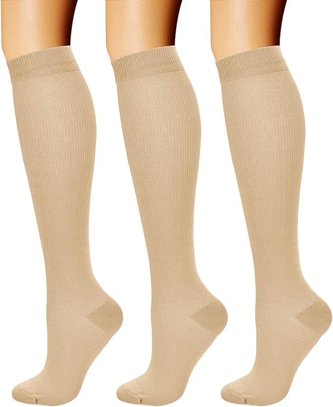 CHARMKING Compression Socks for Women & Men Circulation 15-20 mmHg is ...