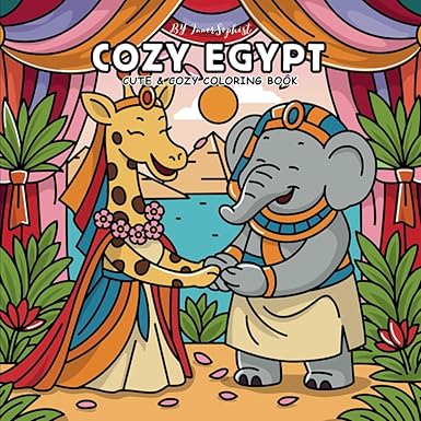Amazon.com: Cozy Egypt Coloring Book: Cute and Relaxing Ancient ...