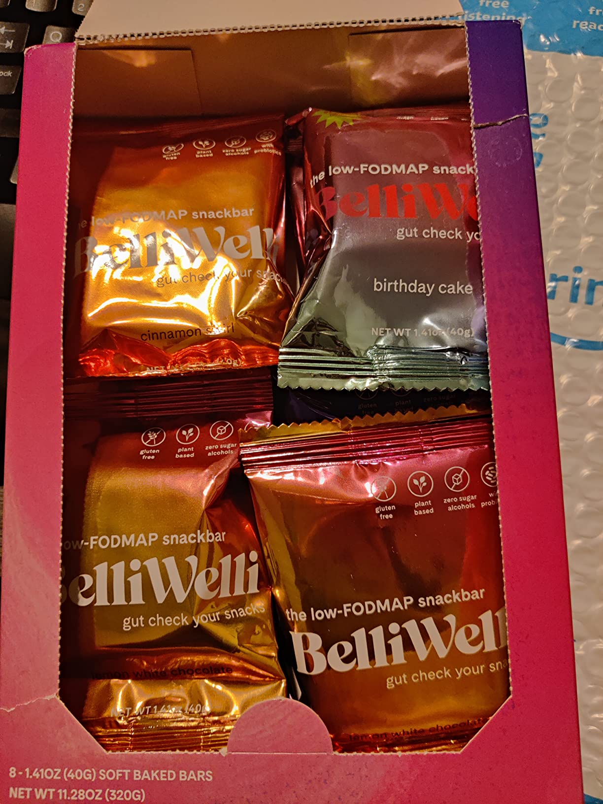 $7/mo - Finance BelliWelli Plant-Based Snack Bars Assortment (8-Pack ...