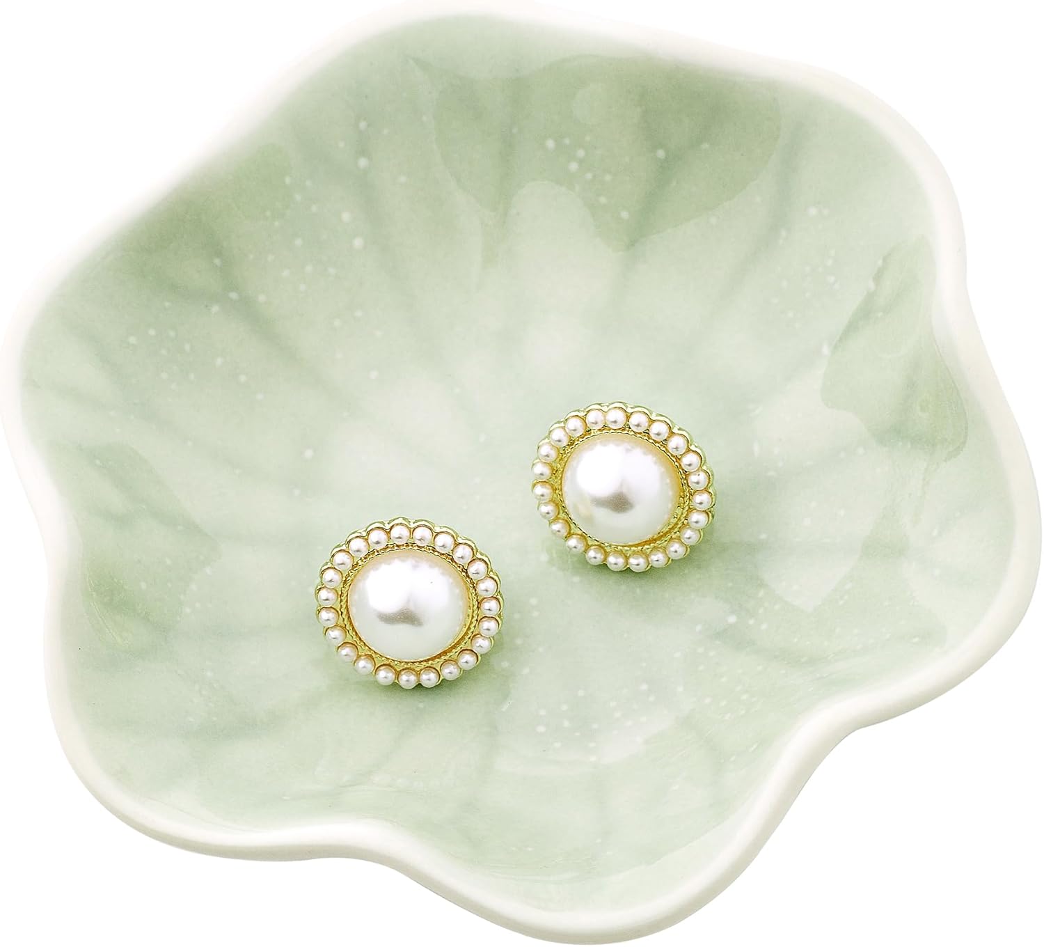 Amazon.com: Ceramic Ring Dish, Jewelry Dish Holder, Small Trinket Tray ...