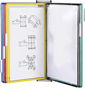PAUANI Wall Mount Reference Organizer - Metal Desktop Flip Display ...