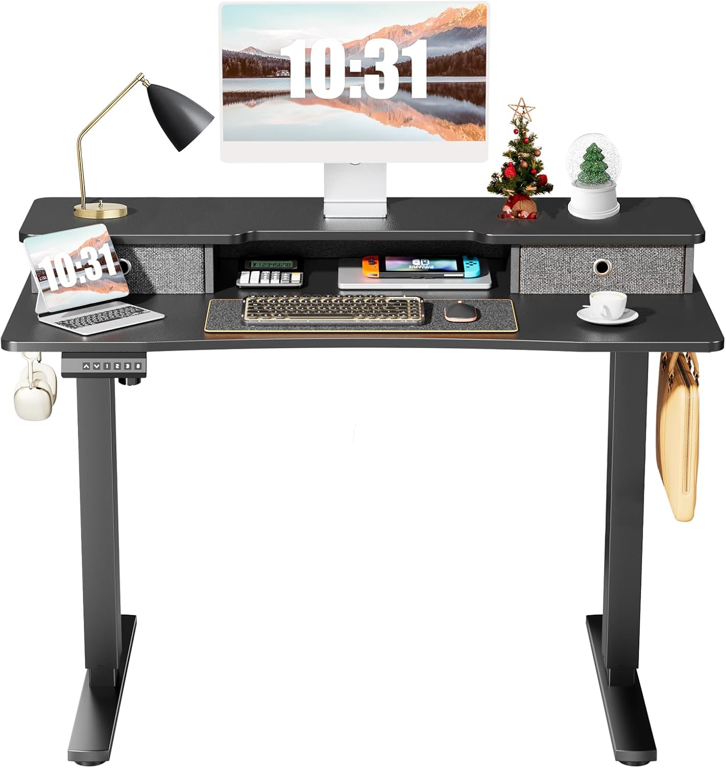 Amazon.com: DUMOS Electric Standing Desk Adjustable Height, 48 x 24 ...