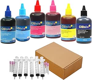 Amazon.com: Cisinks Standard Universal Black Refill Ink - 600 ml (16.9 ...