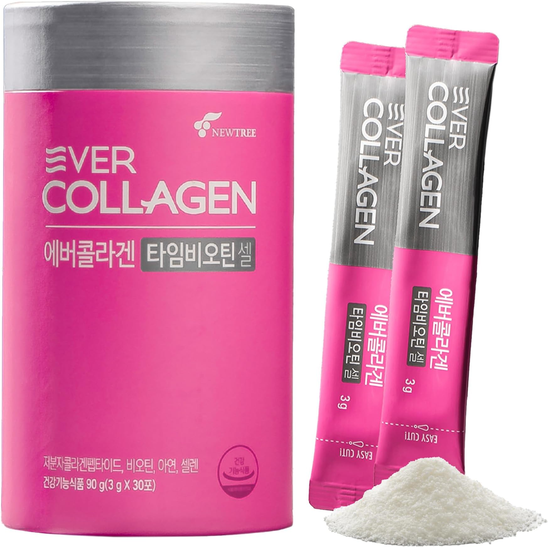 Amazon.com: EVER COLLAGEN TIME NEWTREE Biotin Cell Low Molecular Weight ...