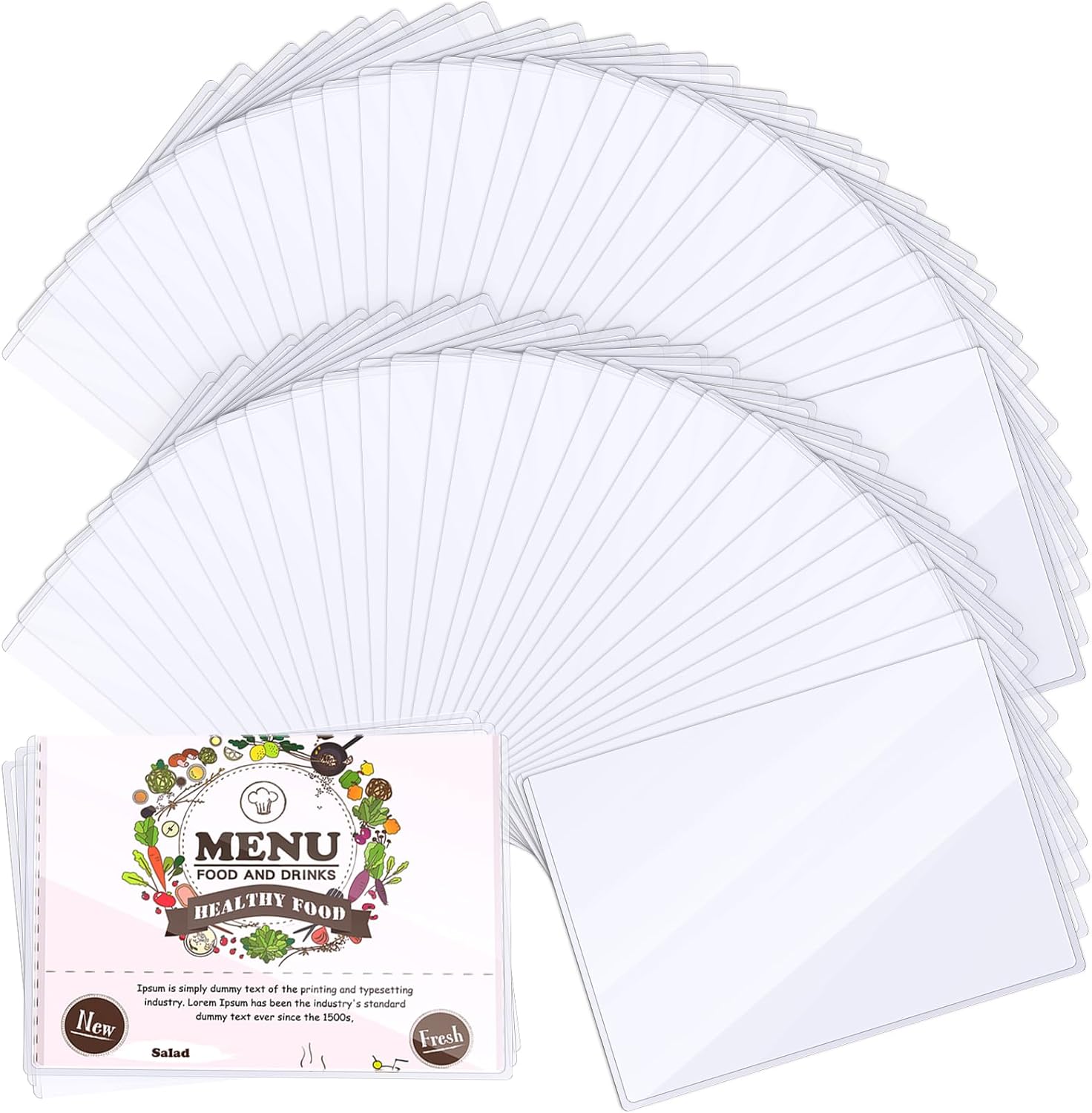 Amazon.com: Henoyso 50 Pcs 8.5 x 11 Inch Rigid Print Protectors Clear ...