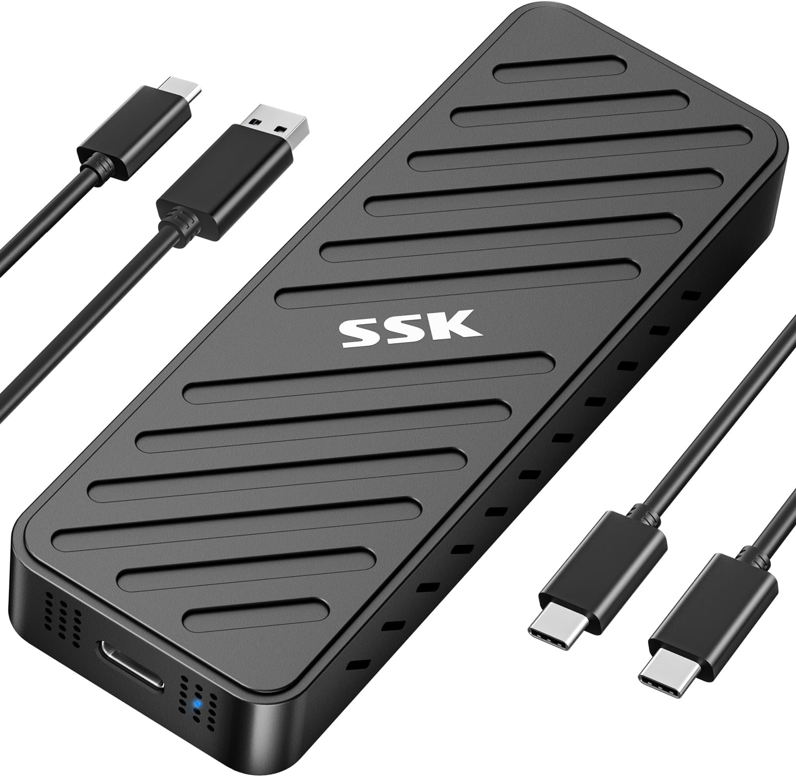 Amazon.com: SSK NVMe SSD Enclosure, 20Gbps PCIE M.2 Enclosure SSD Case ...