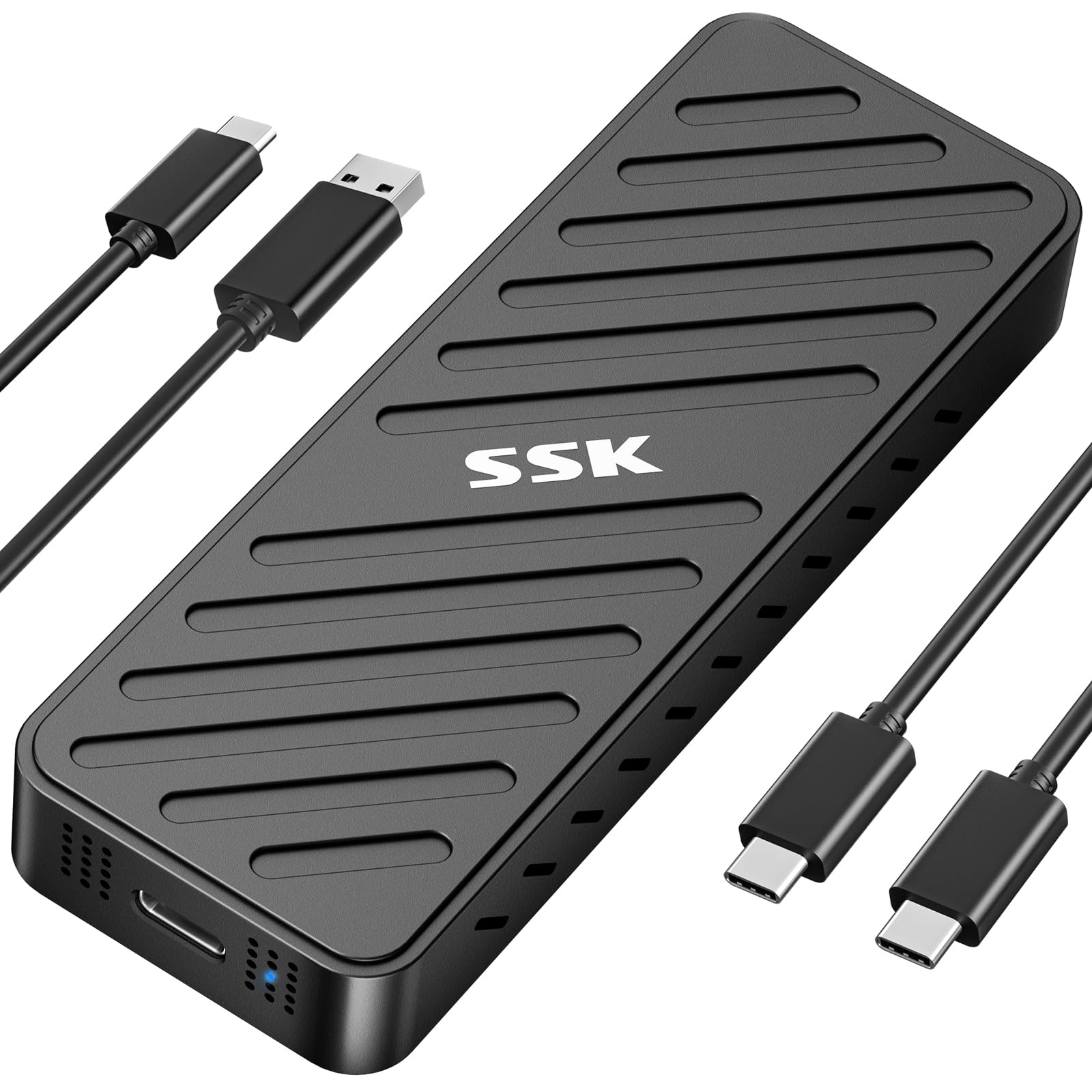 Amazon.com: SSK NVMe SSD Enclosure, 20Gbps PCIE M.2 Enclosure SSD Case ...