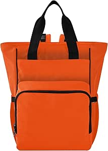 Amazon.com: UMIRIKO Orange Red Diaper Bag Backpack,Maternity Baby ...