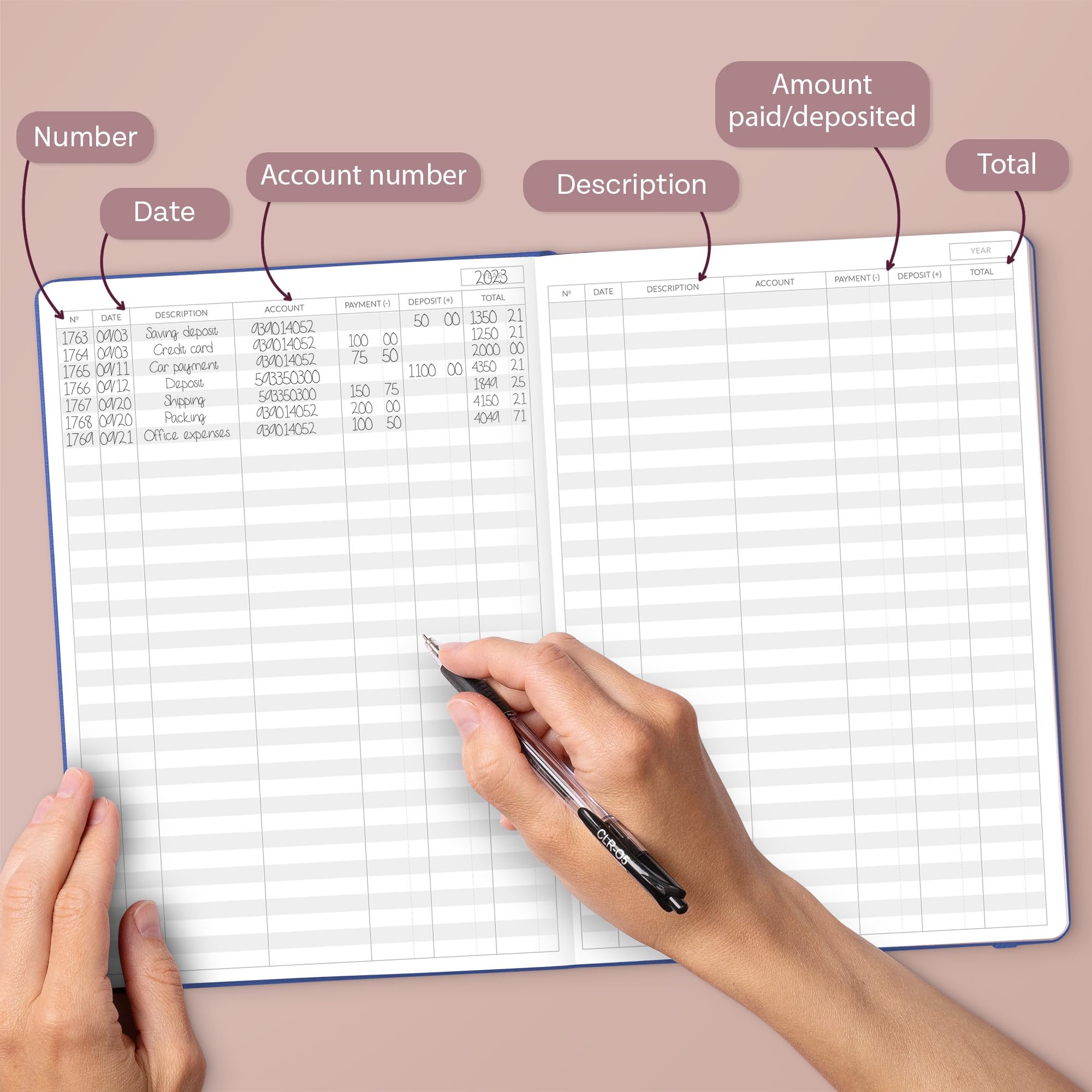 Snapklik.com : Skyline Accounting Ledger Book Columnar Log Journal For ...