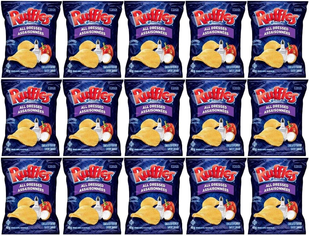 Amazon.com: Ruffles Queso (3 Pack) 4.2oz - Mexican Large Chips ...