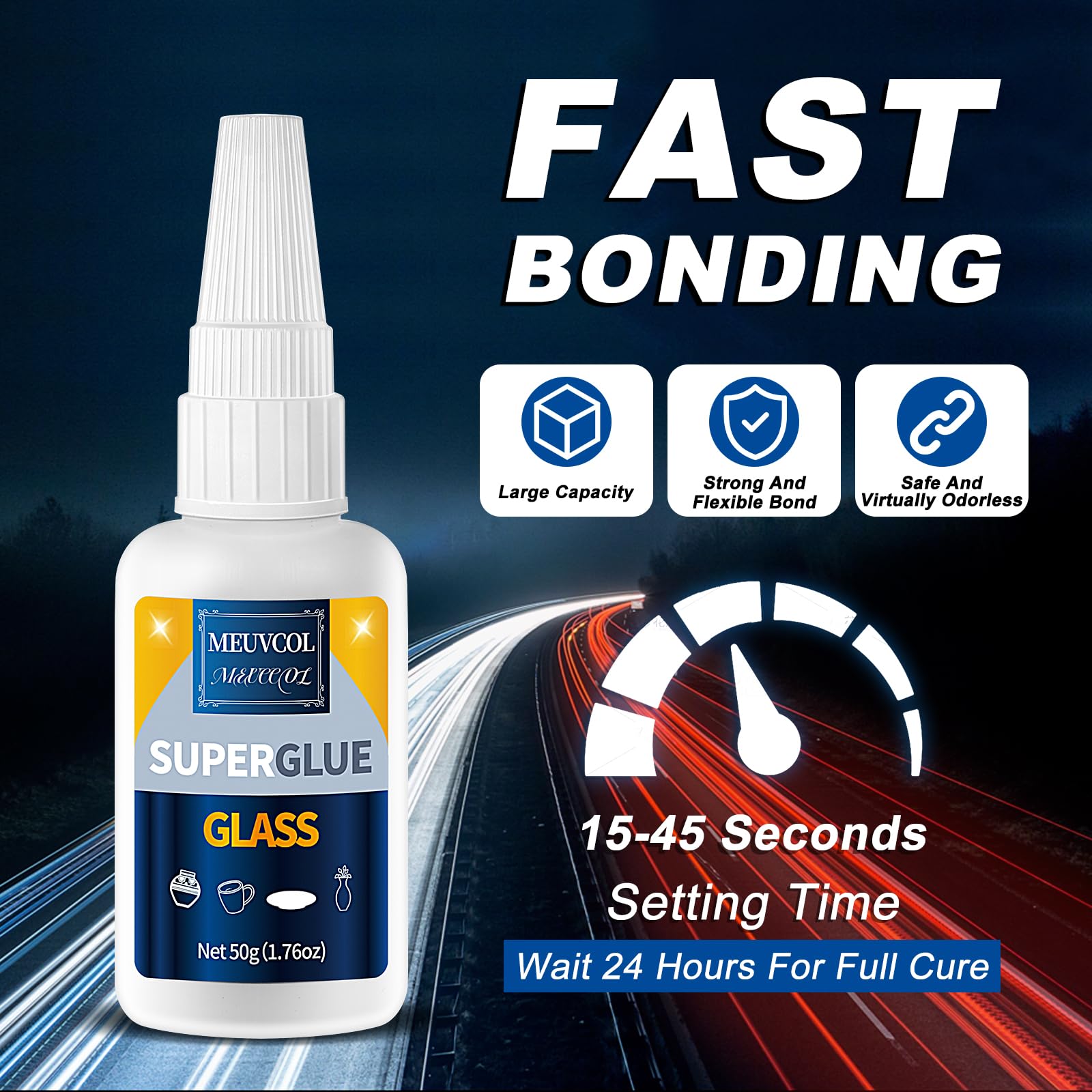 Snapklik.com : Glass Glue, 100g Ultra Strong Clear, Waterproof & Fast ...