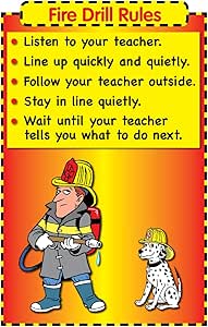Amazon.com: Fire Drill Rules Laminated Chart : Industrial & Scientific