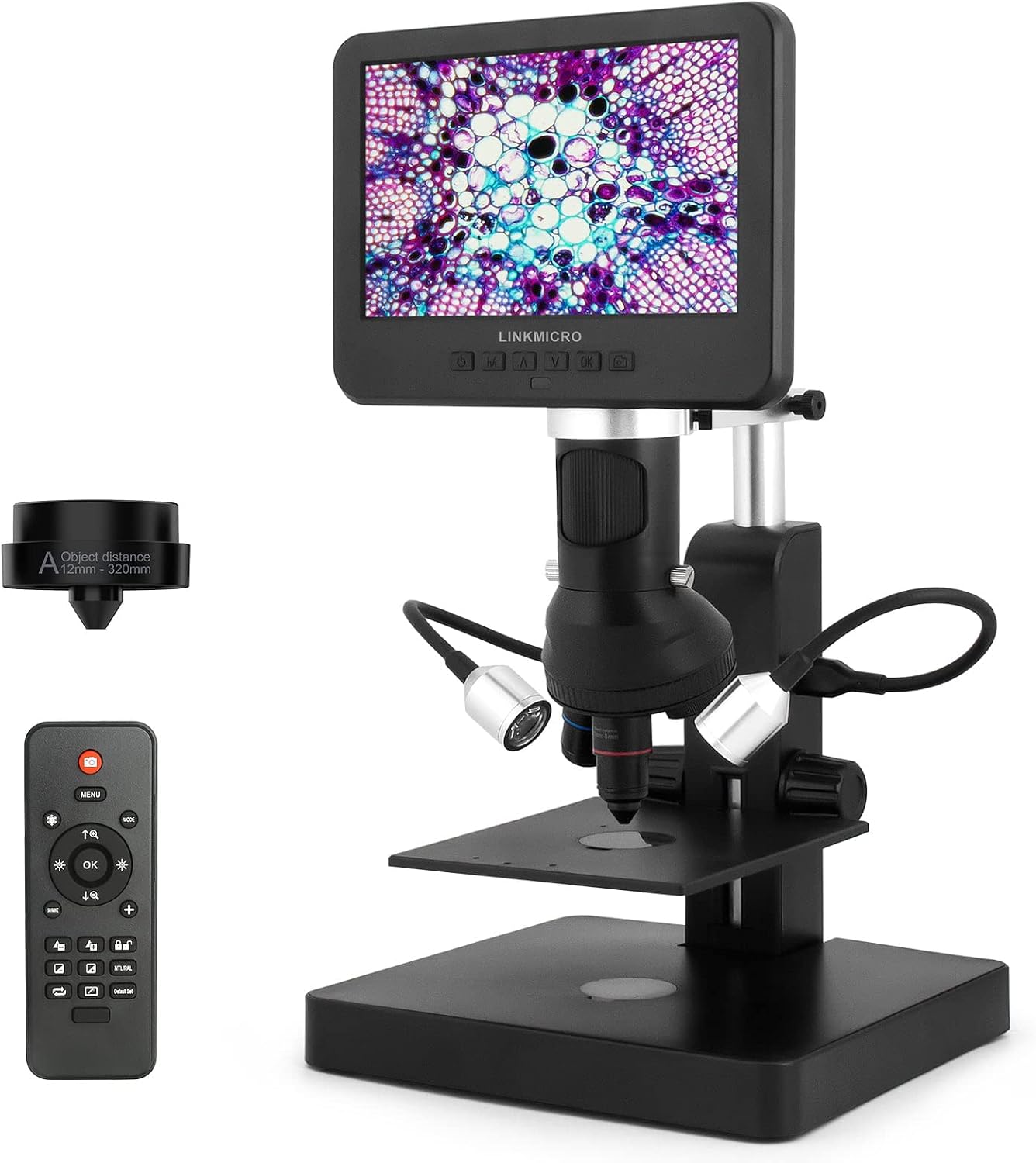 Microscopio digital FHD de 3 lentes de 7 pulgadas 1000X LINKMICRO LM246 ...