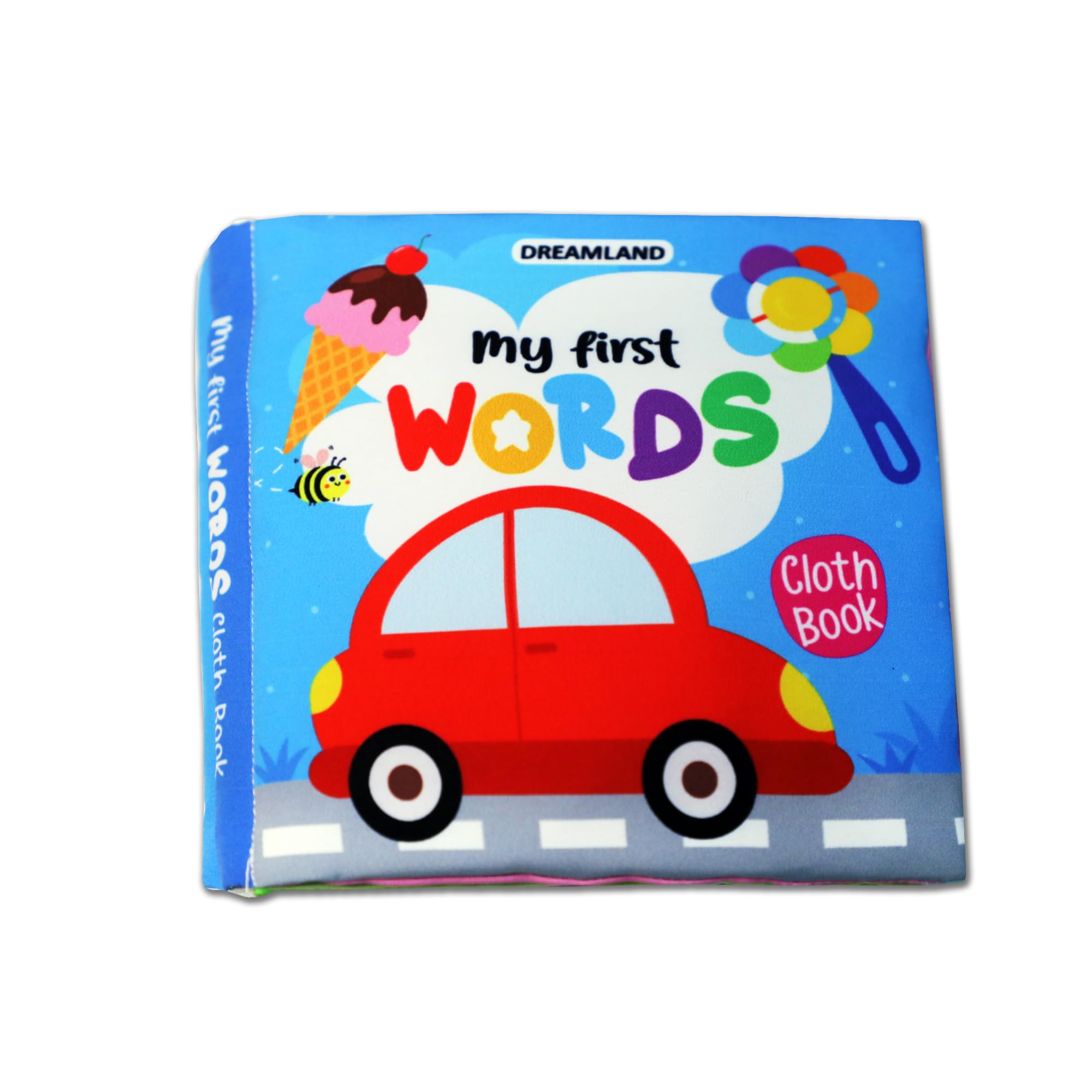 Baby My First Cloth Book First Words with Squeaker and Crinkle Paper ...