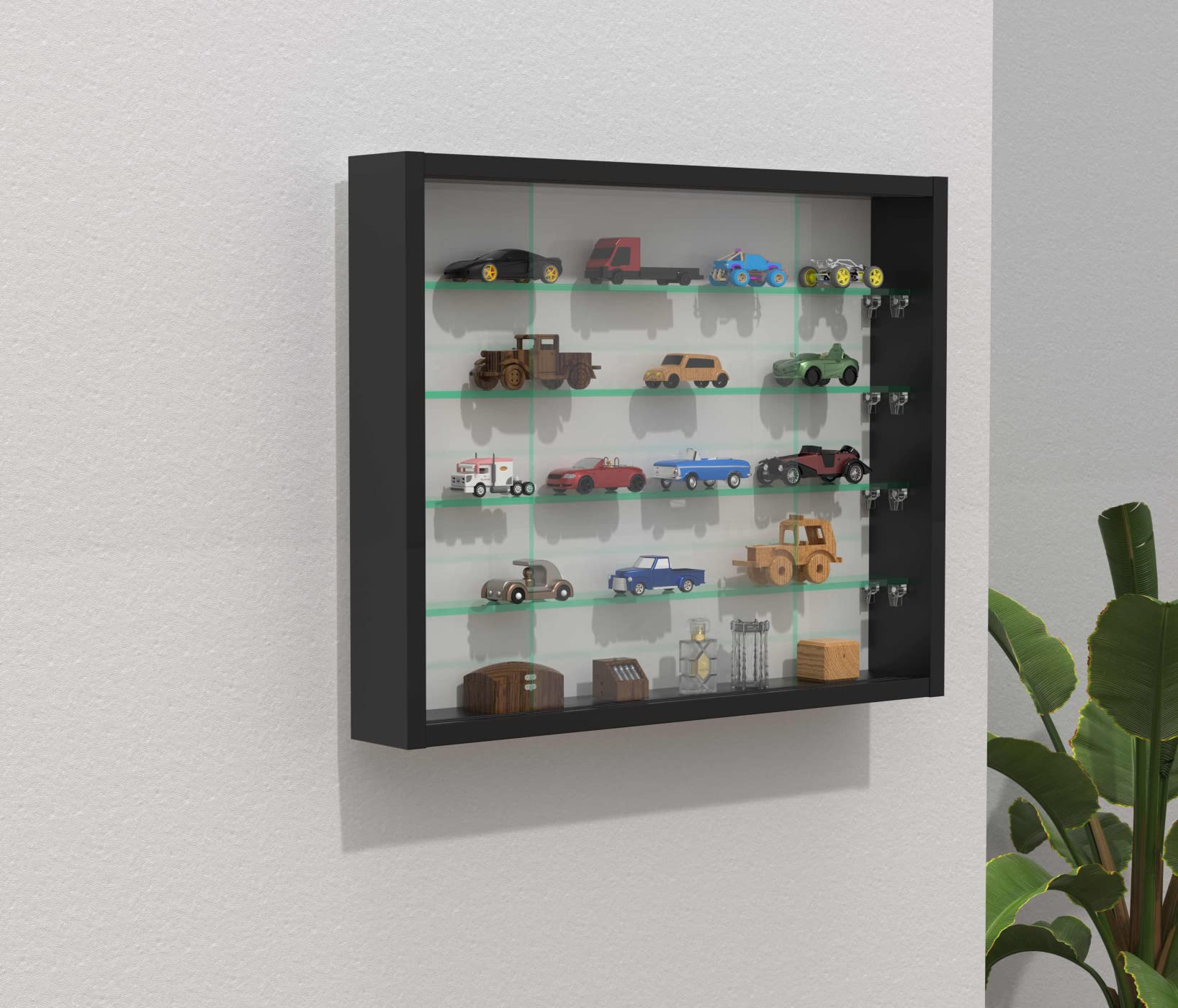Glass Wall Hung Display Cases White Wall Mounted Glass Display Cabinet