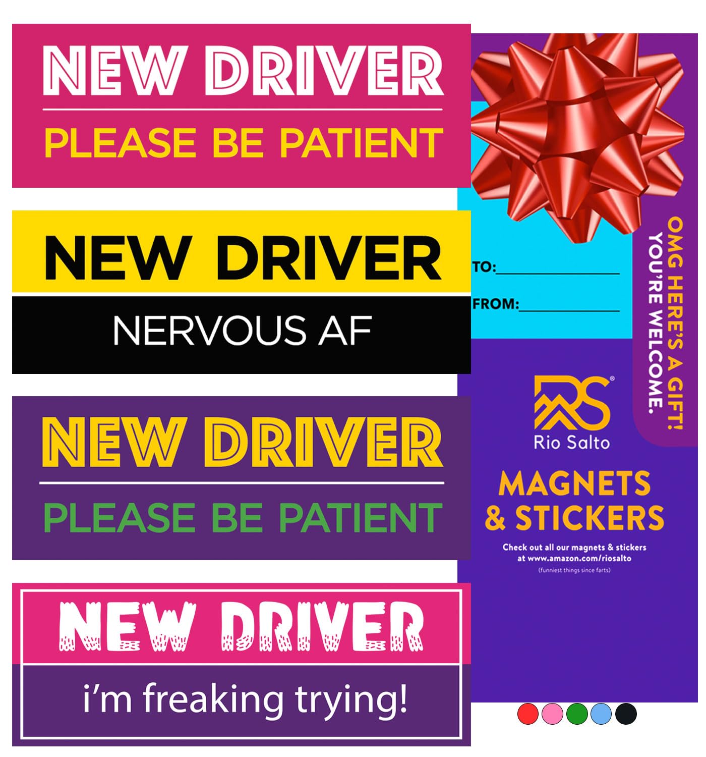 Snapklik.com : Rio Salto Student Driver Stickers - Funny