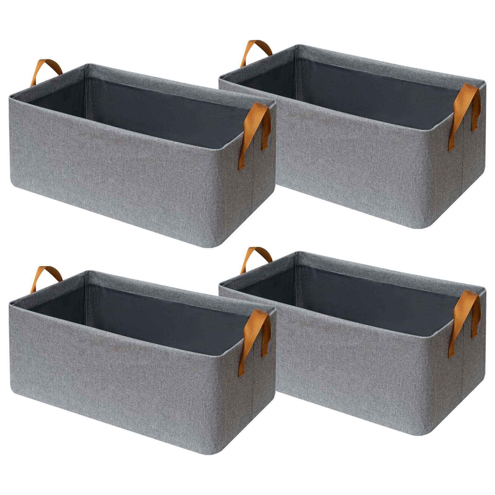Amazon.com - Closet Cloth Storage Bins for Shelves,4 Pack Storage ...