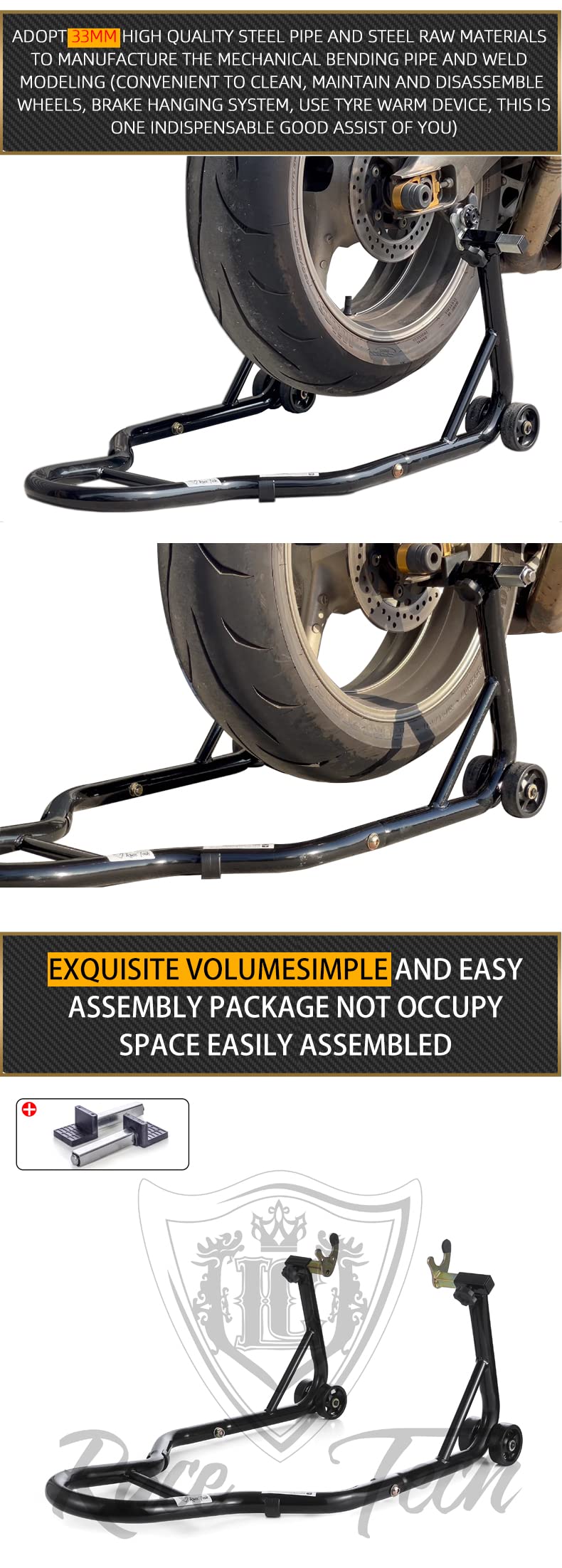 Heavy Duty Motorcycle Rear Wheel Swingarm Lift Universal Sport Bike ...