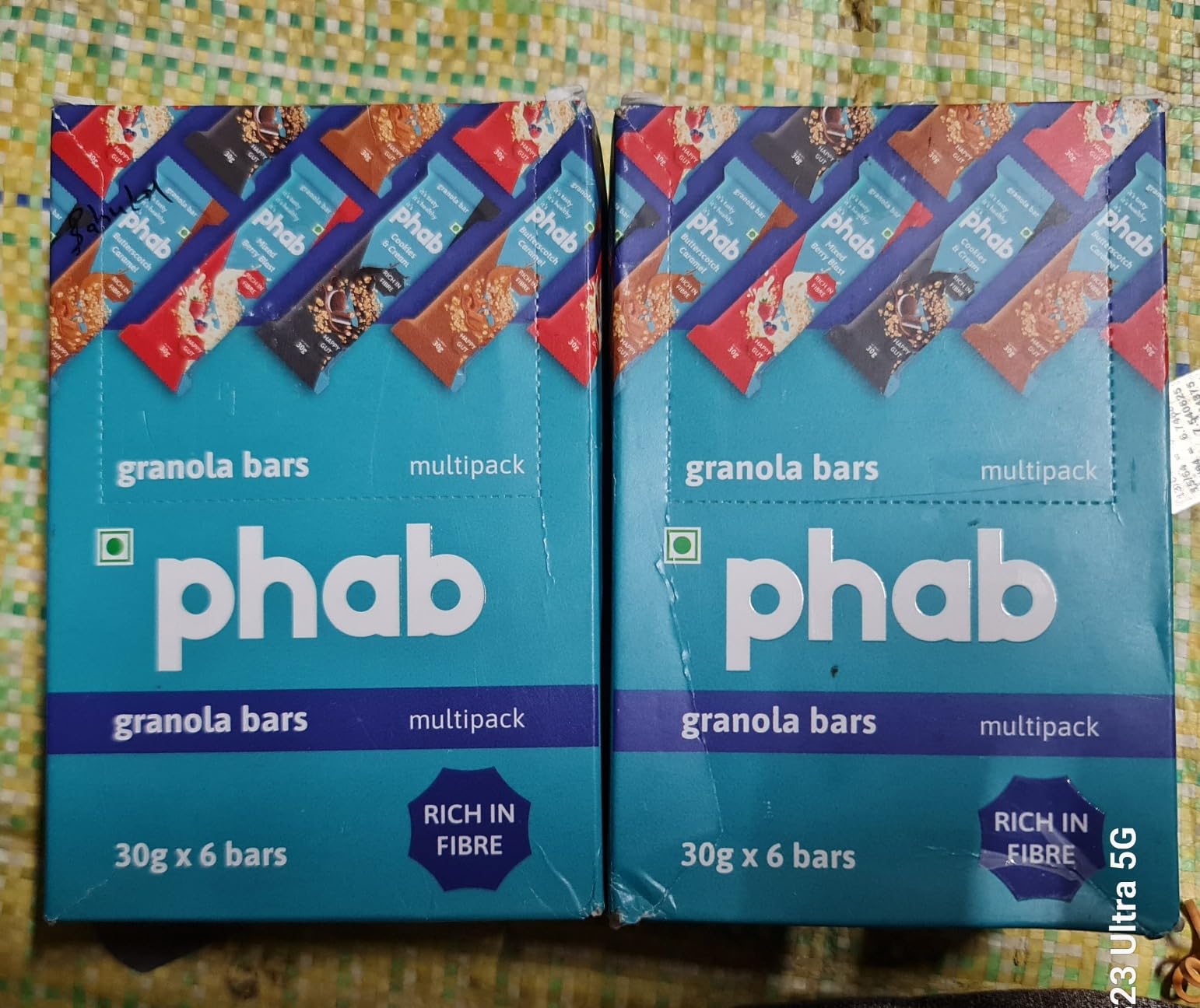 Phab Cereal & Breakfast Granola Bars with High Fiber, Gut-Friendly ...