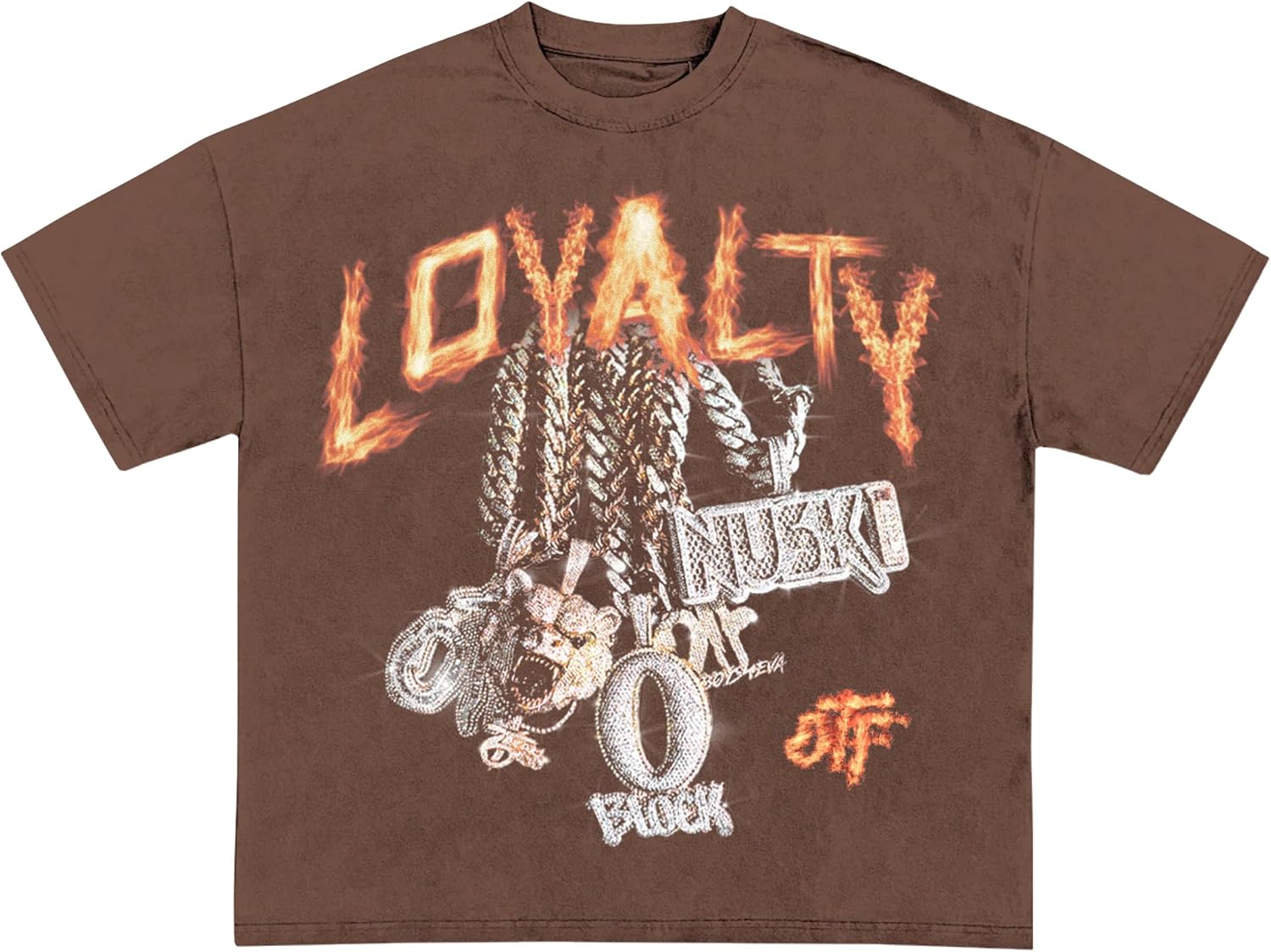 Amazon.com: Lil Durk O'Block Loyalty Tee, Brown, Medium : Clothing ...