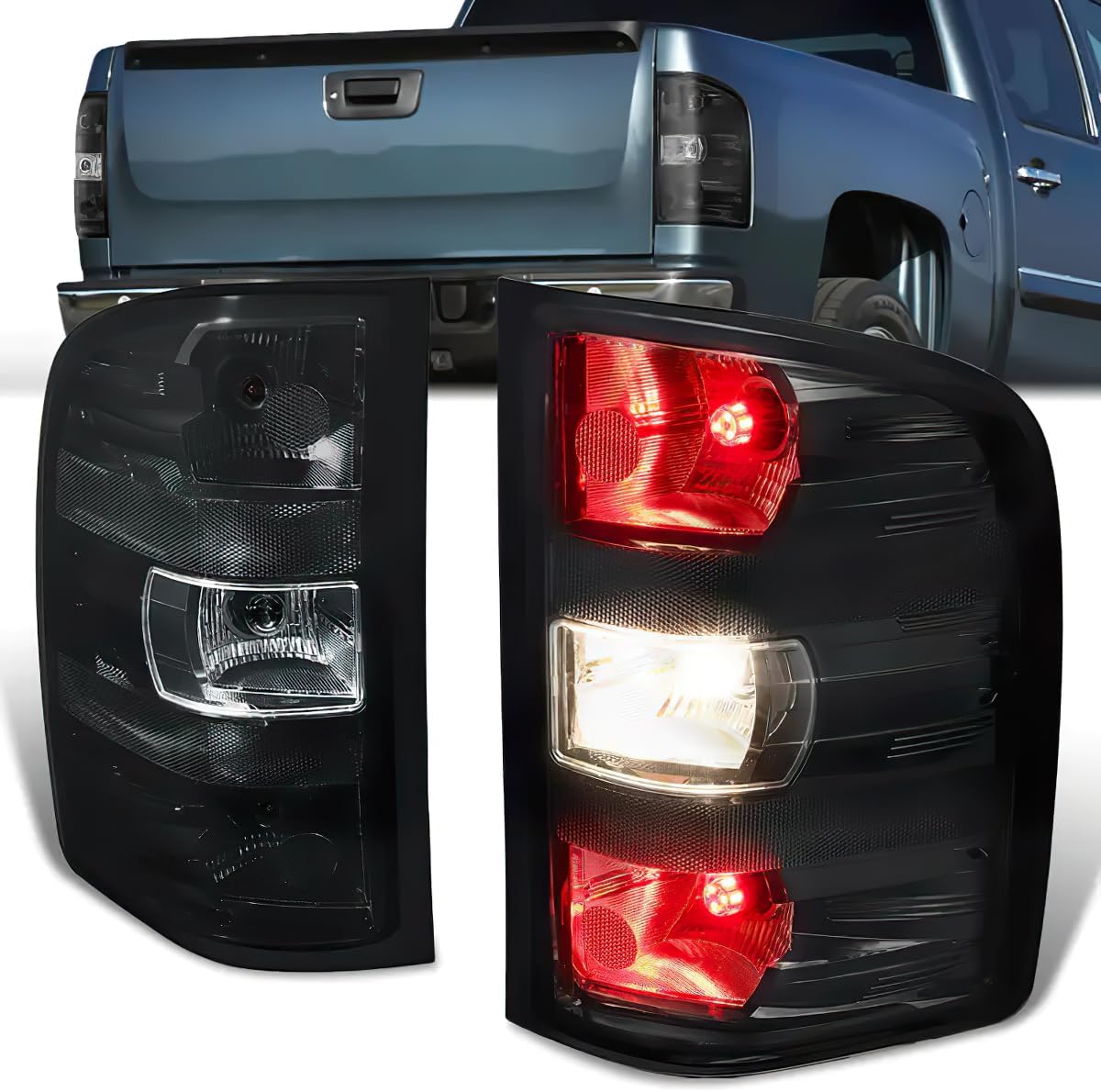 Amazon.com: D SOLUTIONS Tail Light Assembly Compatible with 07-14 Chevy ...