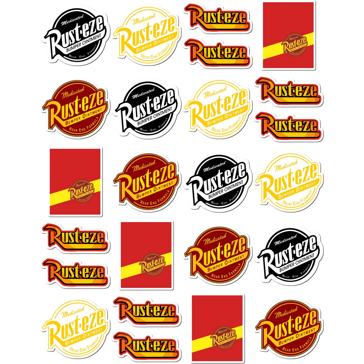 Amazon.com: 20 Pcs Stickers Pack Rust-eze Waterproof Aesthetic Vinyl ...