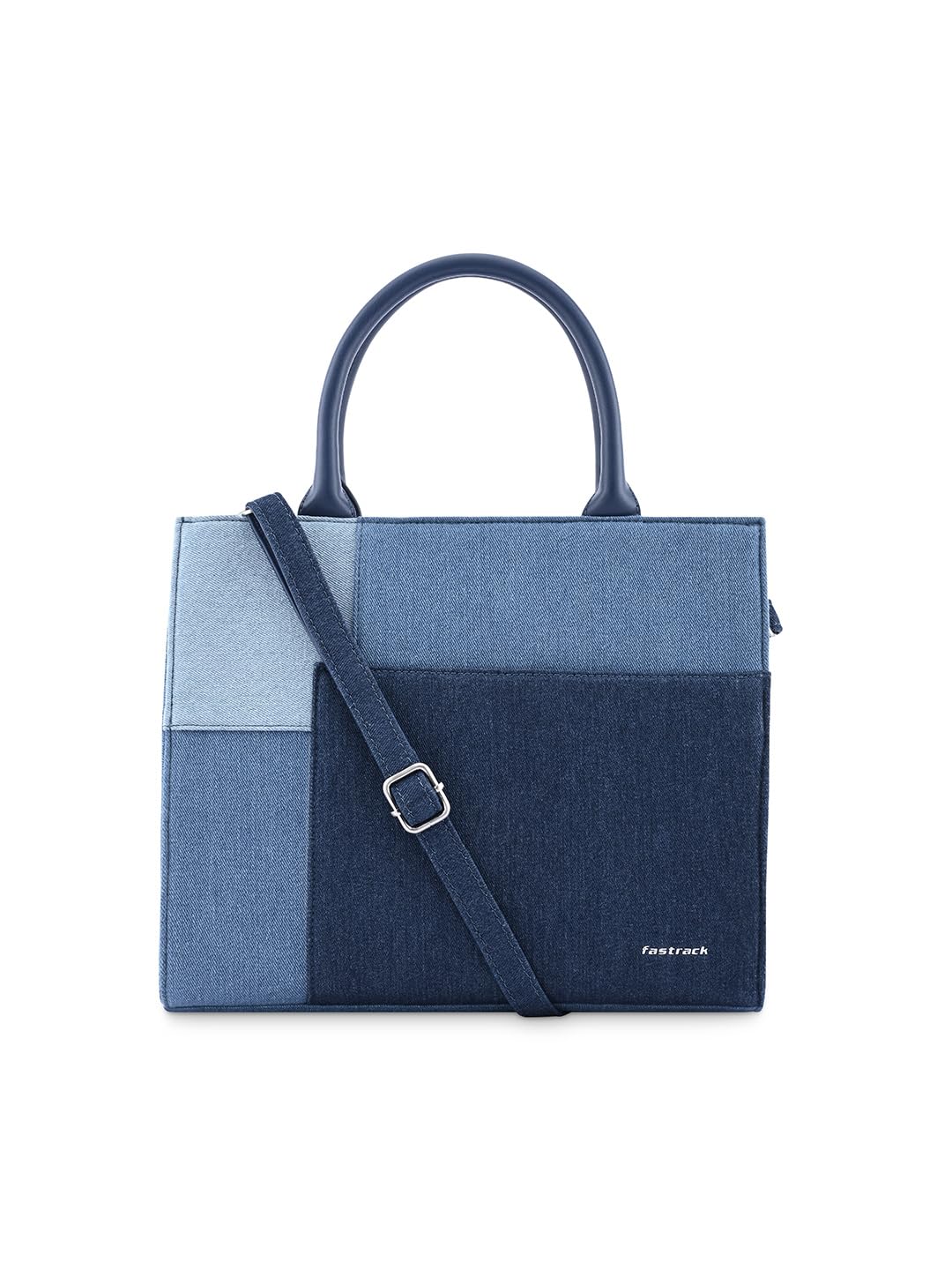 Buy Fastrack Denim Structured Satchel bag | Classic Satchel for Girls ...