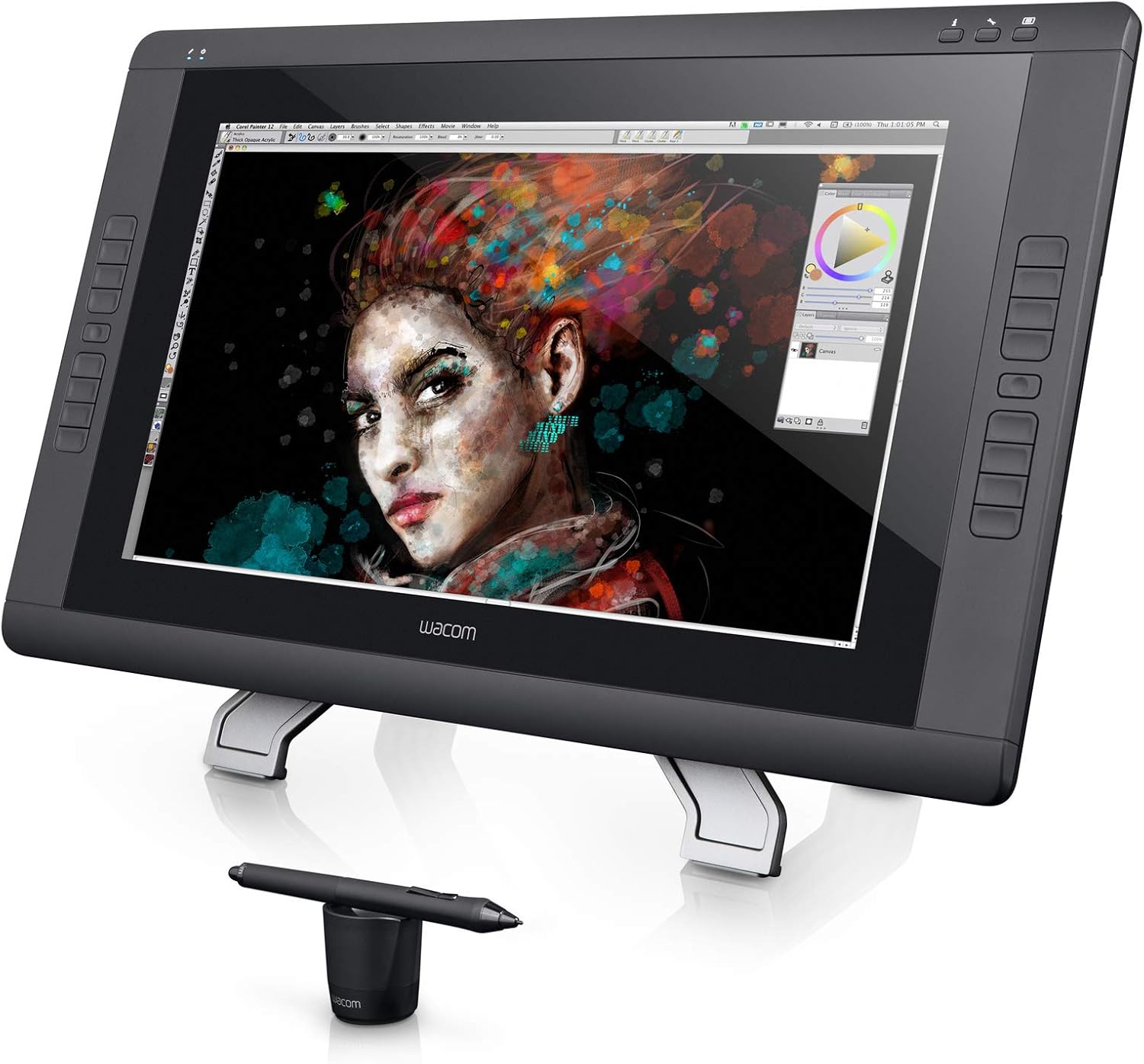 Amazon.com: Wacom Cintiq 22HD Touch Interactive Pen Display (DTH2200 ...