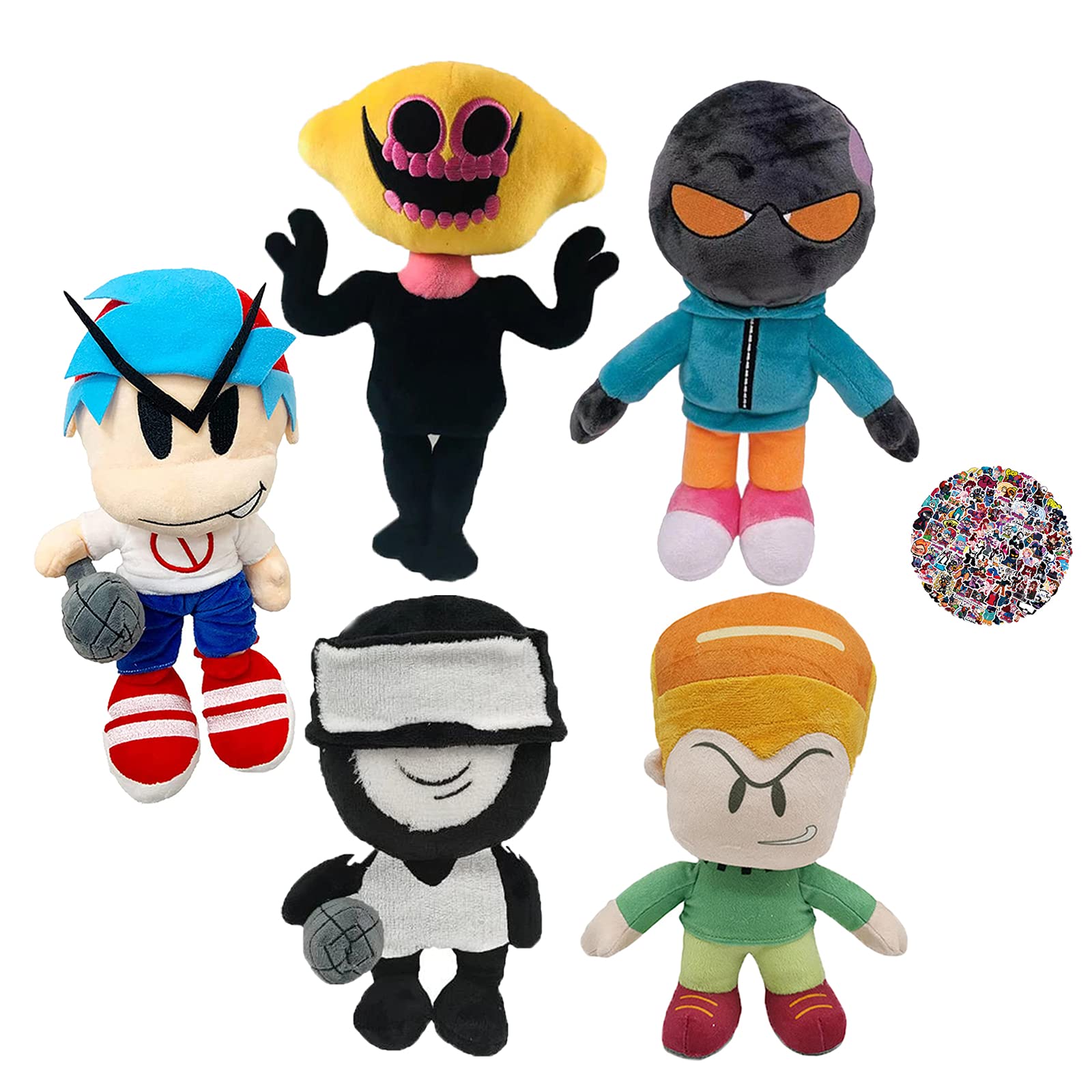 Friday Night Funkin Toy 5 Pcs Boyfriend Plush Fnf Whitty | Desertcart ...