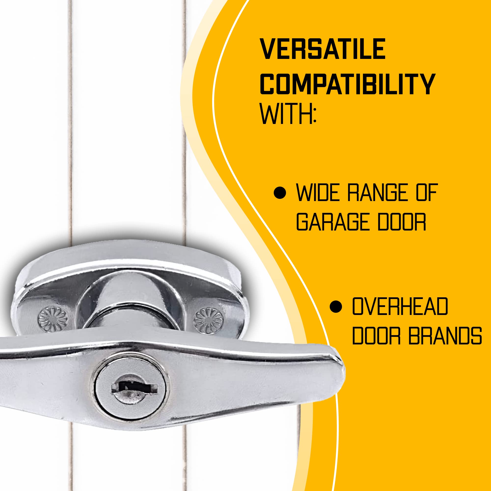 Lock Universal Kit, T-Handle Lock Garage Door