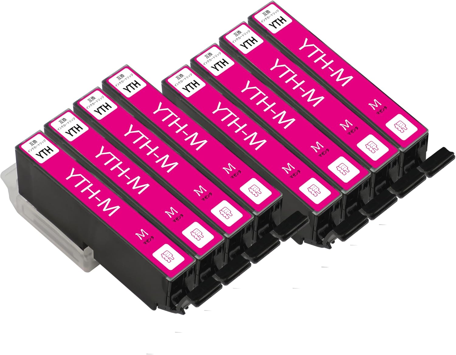 Amazon.co.jp: 【埼京企画】YTH-M マゼンタ(8本セット) 互換インク よっと (YTH YTH-6CL) 対応機種 EP-10VA EP-30VA 純正インクと併用可能 残量 ...
