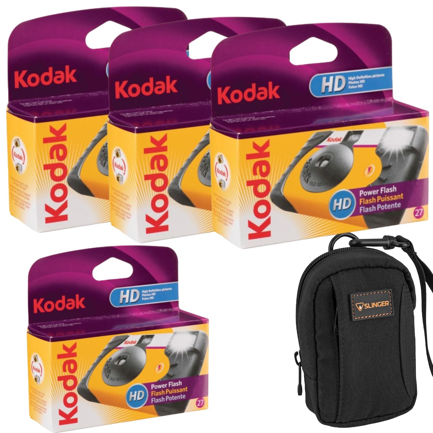 Snapklik.com : Kodak Power Flash 35mm Single Use Camera Bundle