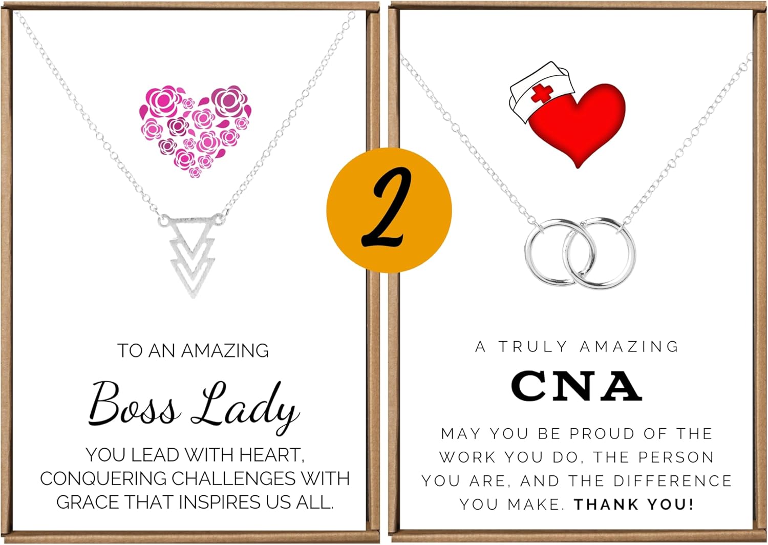 Amazon.com: VIY Personal Card Bundle 2 items: Cna necklace and Boss ...