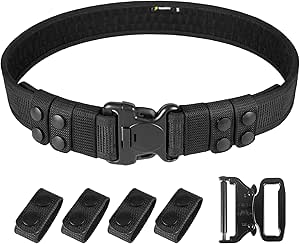 Amazon.com : VOTAGOO GEAR Duty Belt 2'' Police Belts with Hook Lining ...