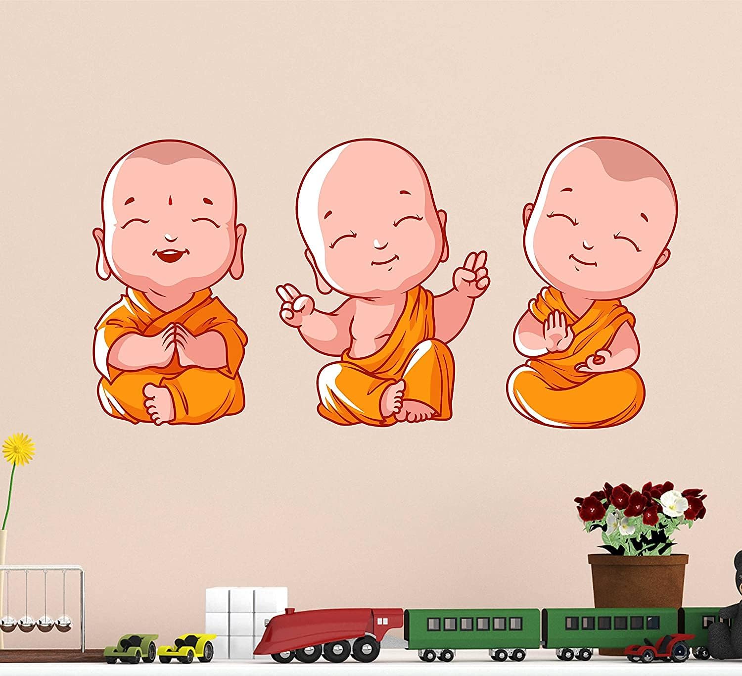 Sticker Studio 'Little Budda Wall Stickers Buddha Wall Decor for Living ...
