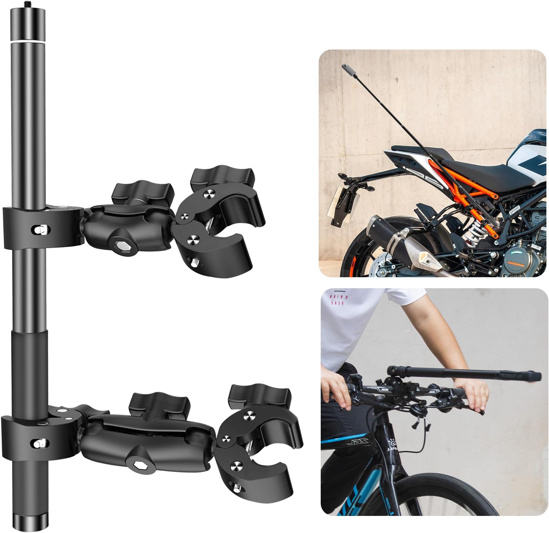 Amazon.com: PellKing Motorcycle Bike Handlebar Clamp Mount and 61 ...