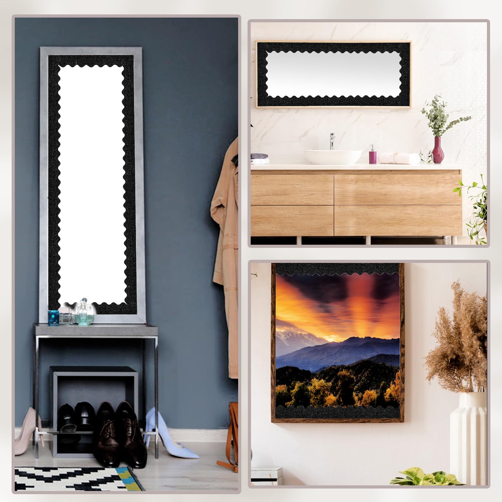 Snapklik.com : 65Feet Bulletin Board Borders, Shine Scalloped Borders ...