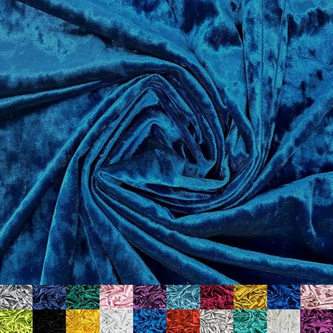 Amazon.com: Ice Fabrics Stretch Crushed Velvet Fabric by The Yard - 60/ ...