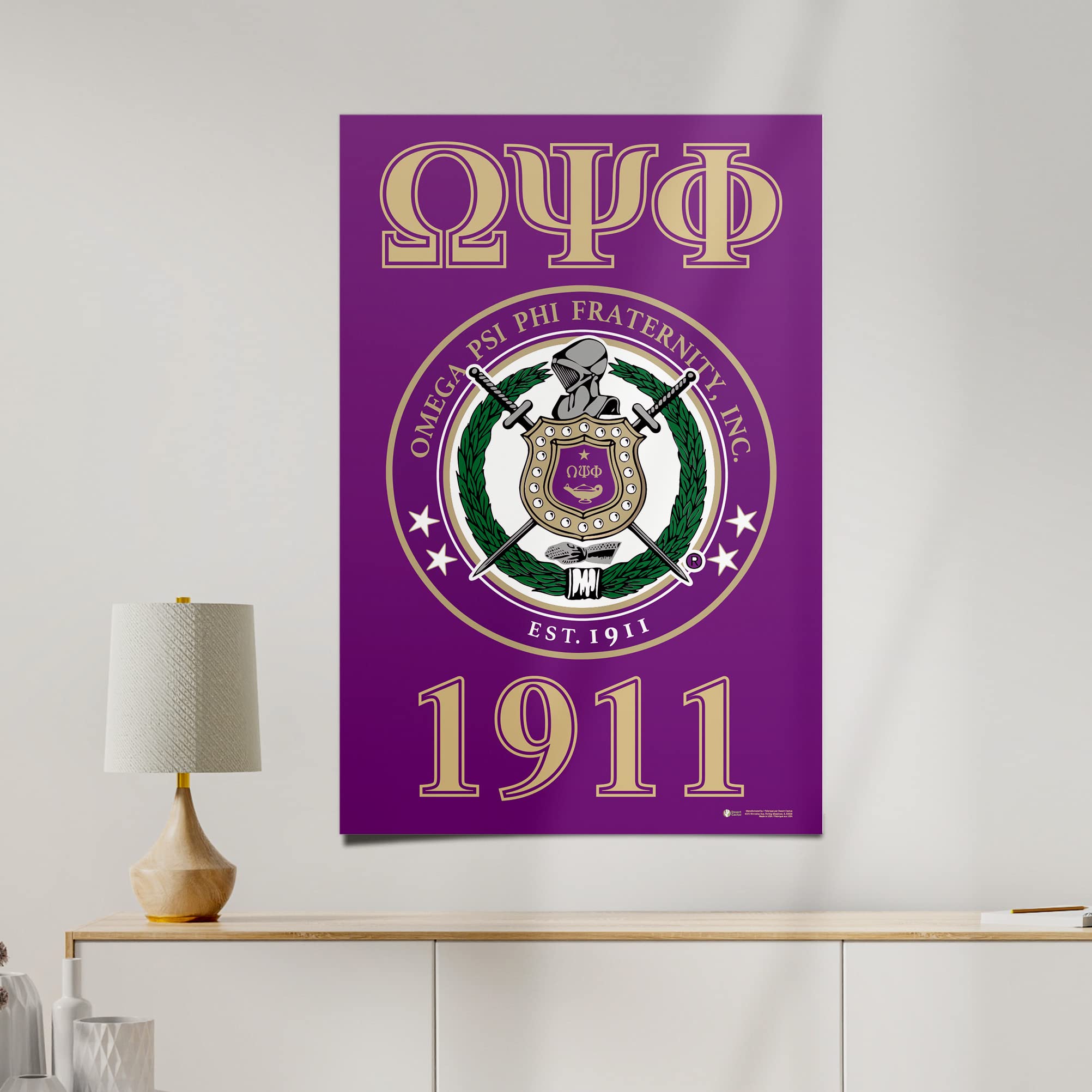 Omega Psi Phi Lamp